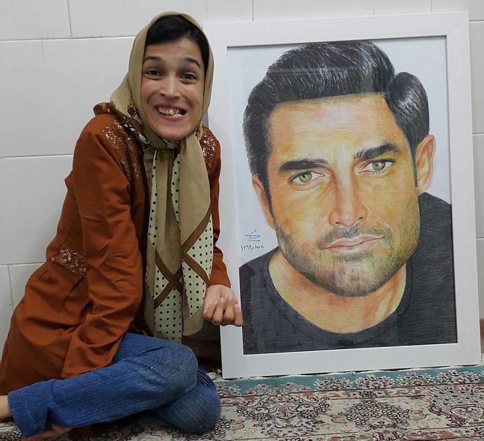 This artist defies disability by drawing with her foot, here are 30 of ...
