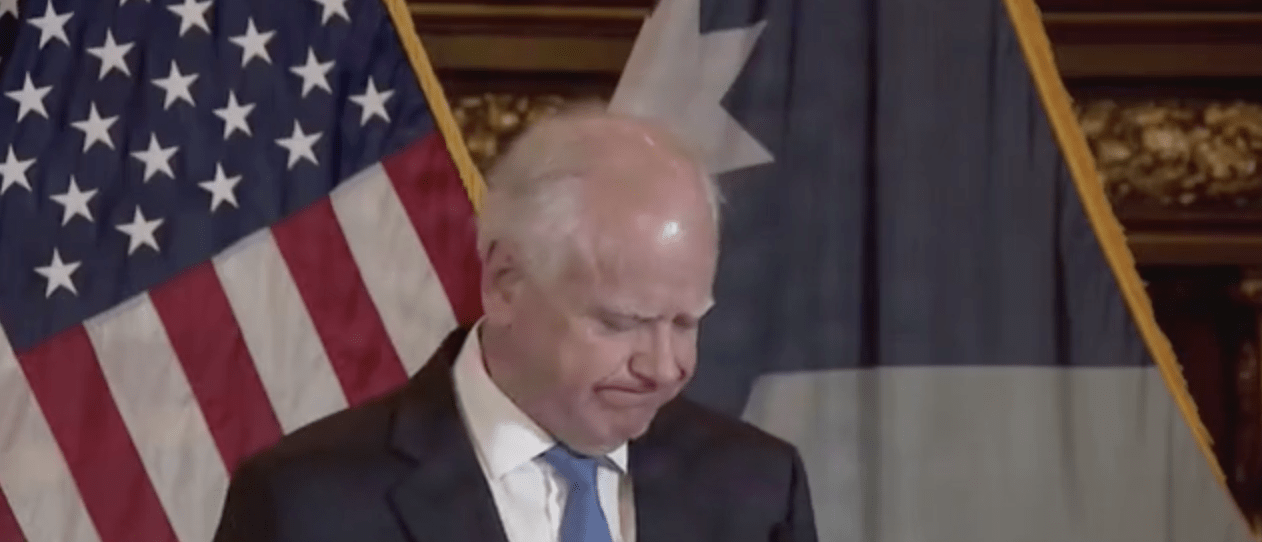 Reporters rage at Tim Walz as he flees without taking any questions