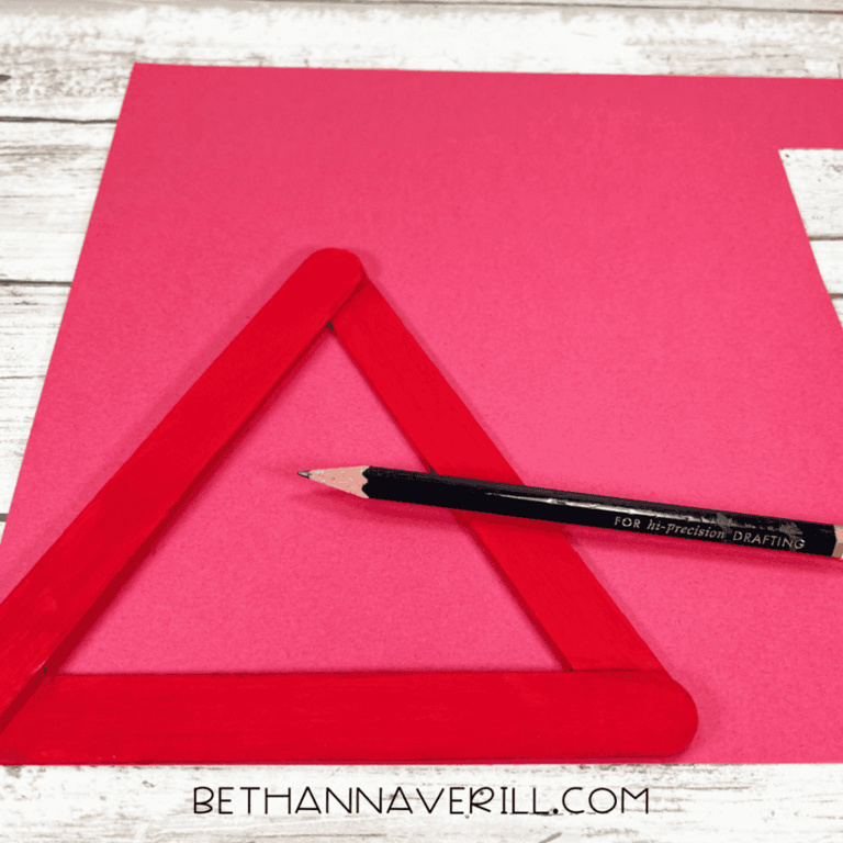 Santa popsicle stick craft