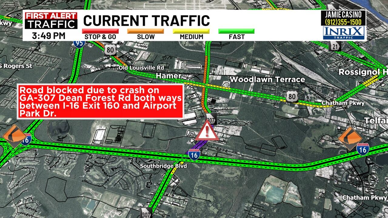 Crash on Dean Forest Road blocks traffic in both directions