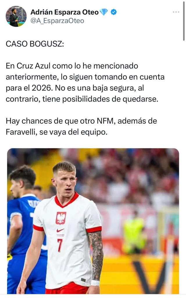 Cruz Azul recibe regalo de Reyes con Mateusz Bogusz y esto pasará con ...