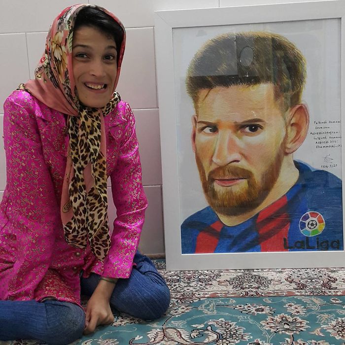 This artist defies disability by drawing with her foot, here are 30 of ...