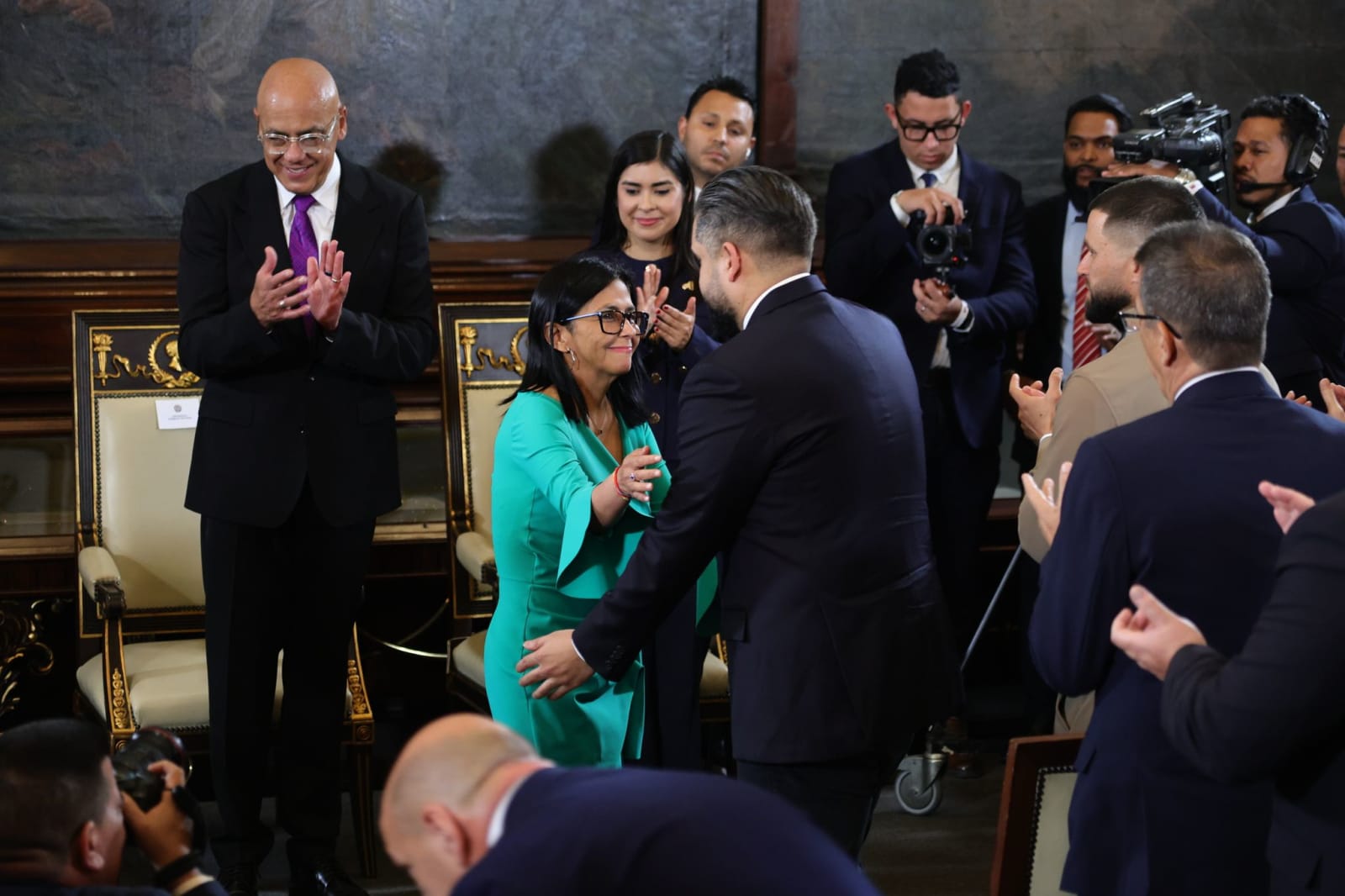Delcy Rodríguez sworn in as Venezuela's acting president
