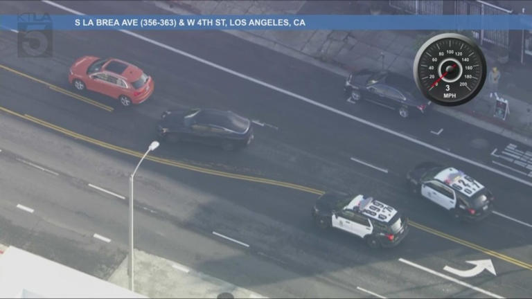 Police pursue, track possibly stolen vehicle for hours throughout Los ...