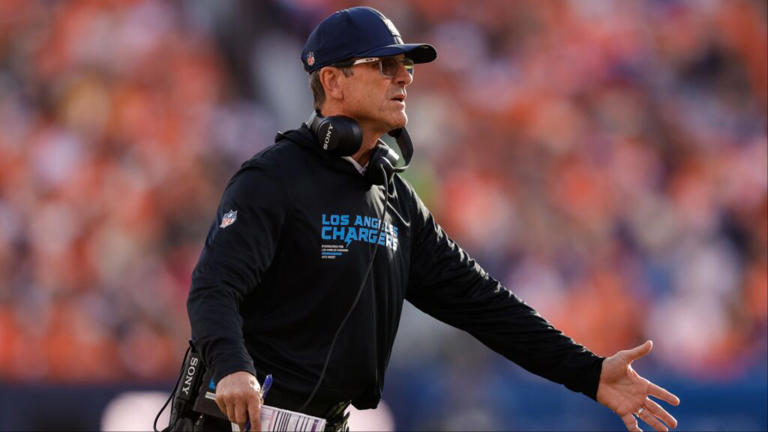 Chargers head coach Jim Harbaugh praises Patriots ahead of playoff game
