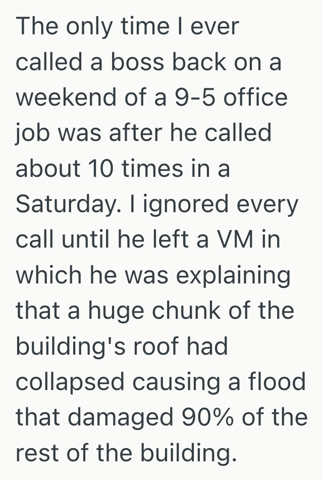 Employee walked out before her boss tried to check in with her, so she ...