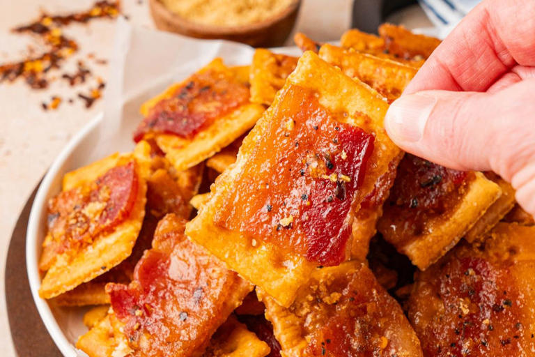These bacon cracker bites disappear fast on game day