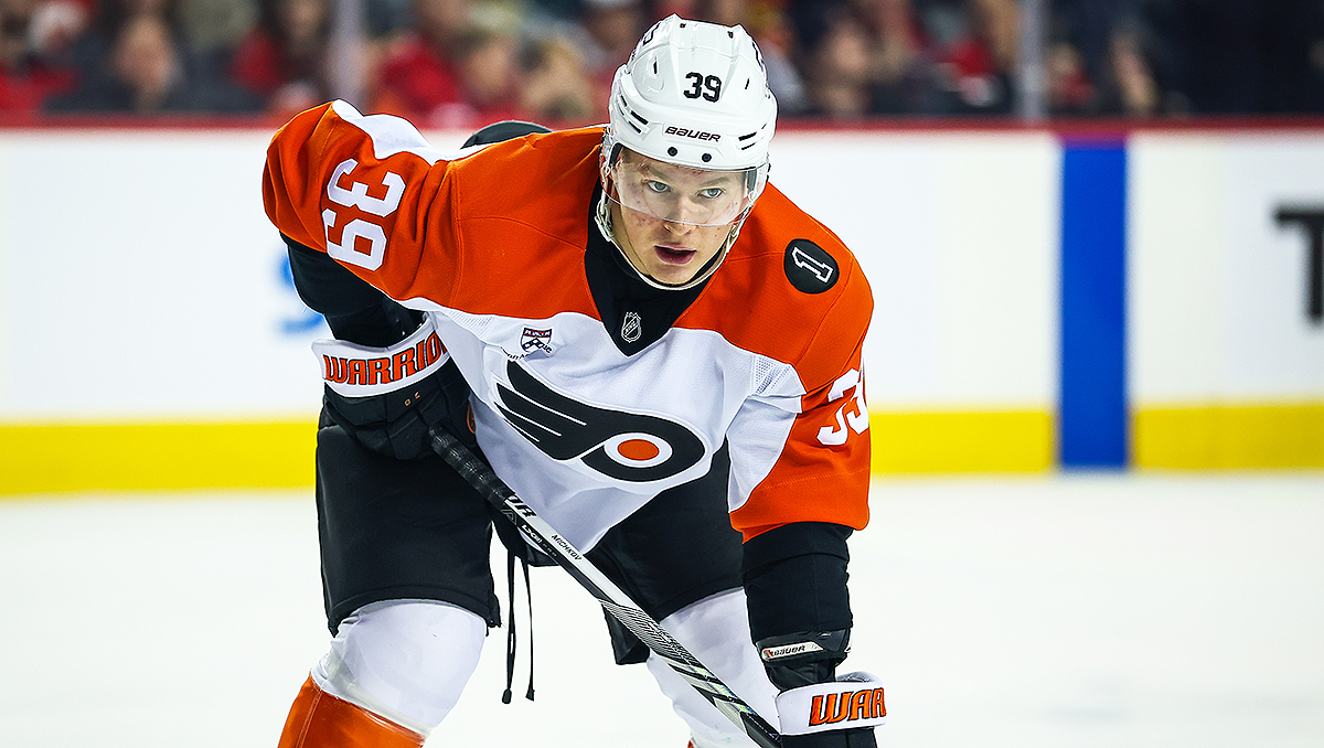 Michkov not at practice after taking a puck to his foot in Flyers' win