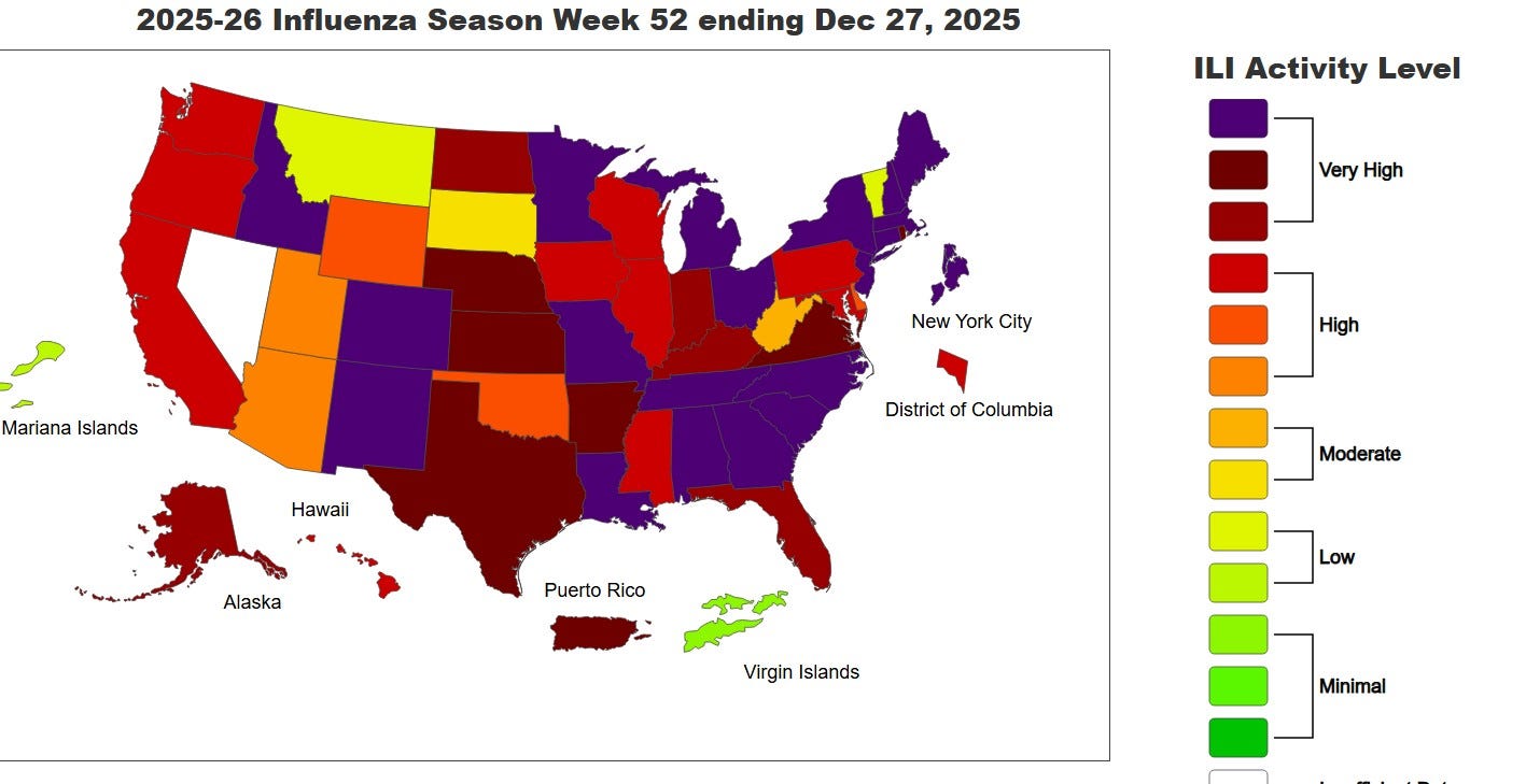 CDC classifies flu outbreak as 'moderately severe.' Flu symptoms