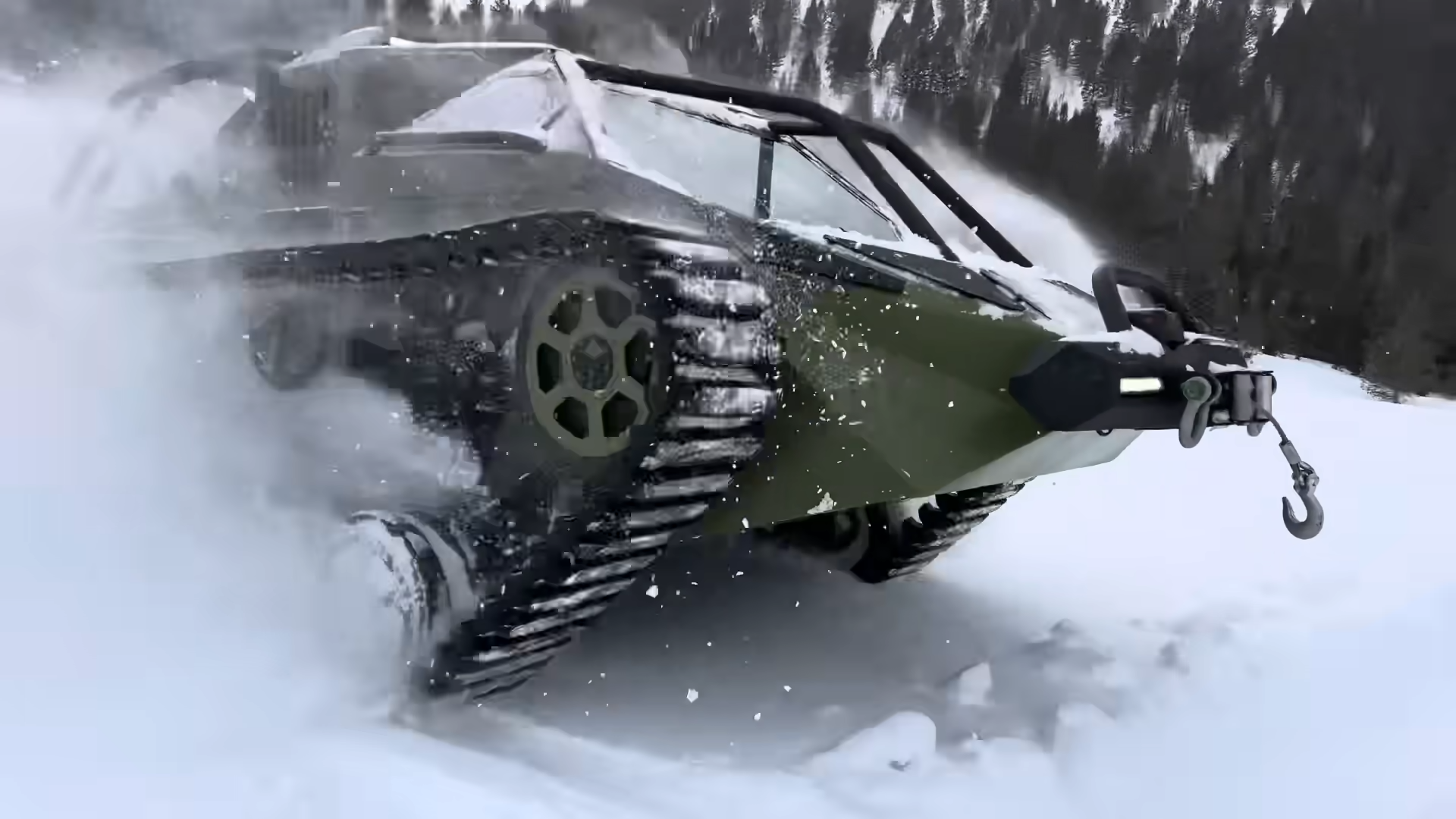 Man collides with a snow tank and nearly dies