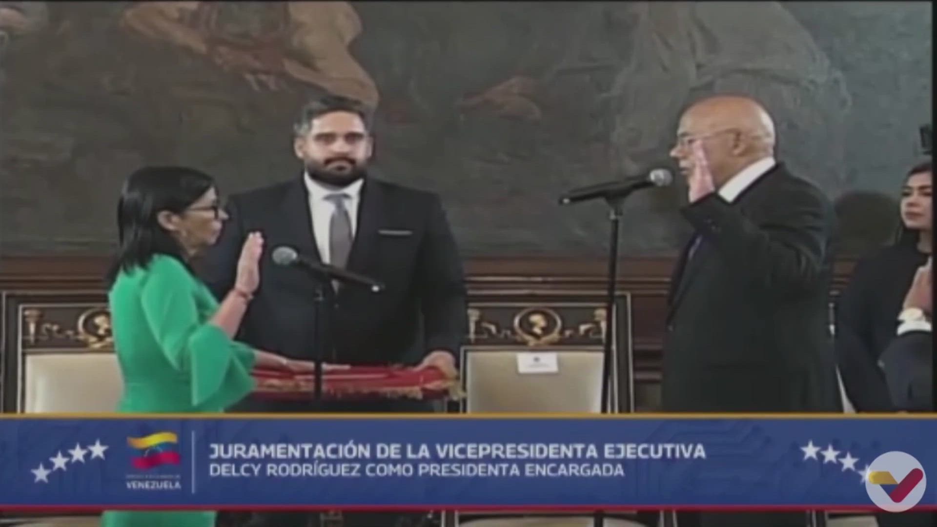 Oficial: Delcy Rodríguez asume como presidenta interina de Venezuela ...