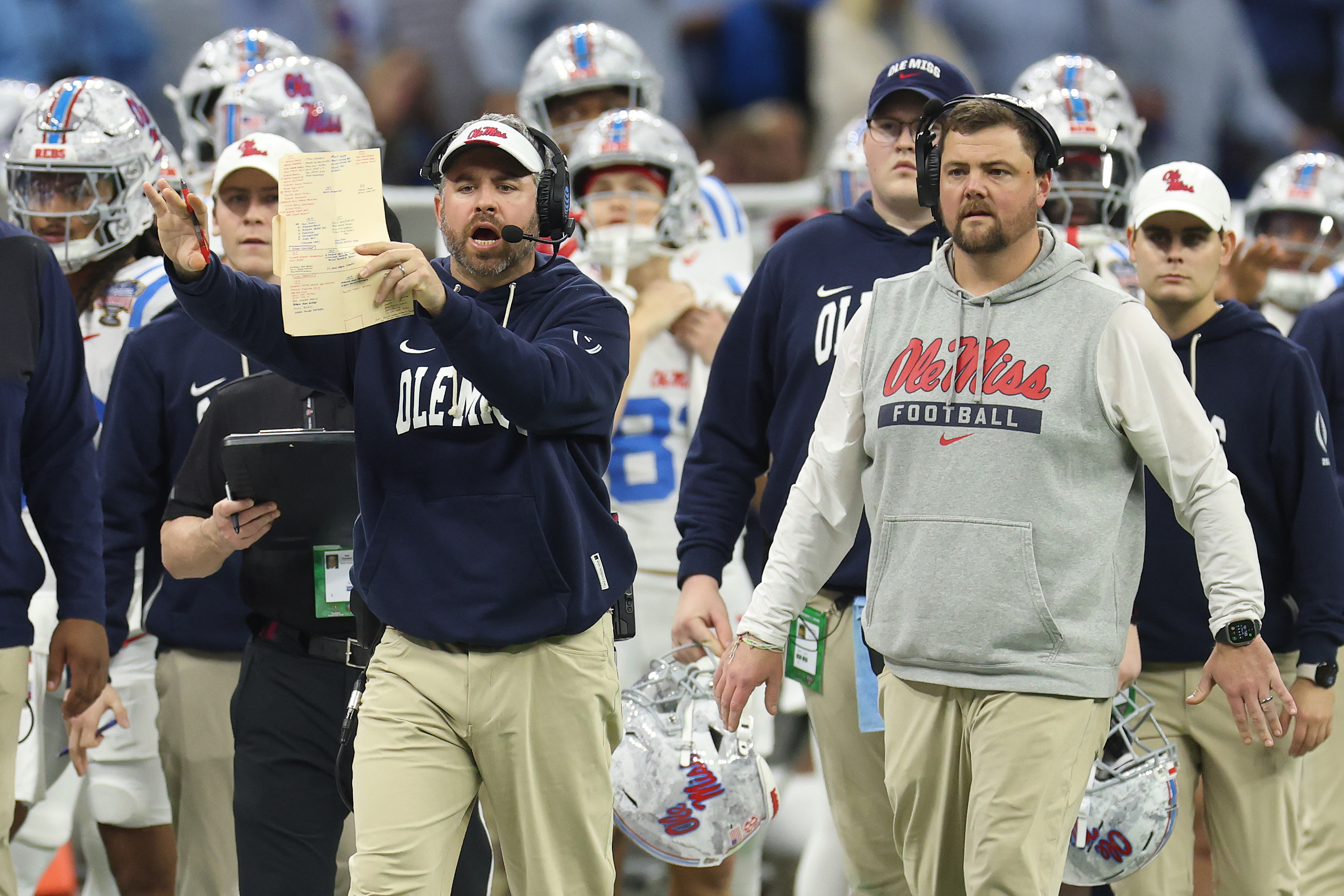Ole Miss loses coach before CFP semifinal vs Miami