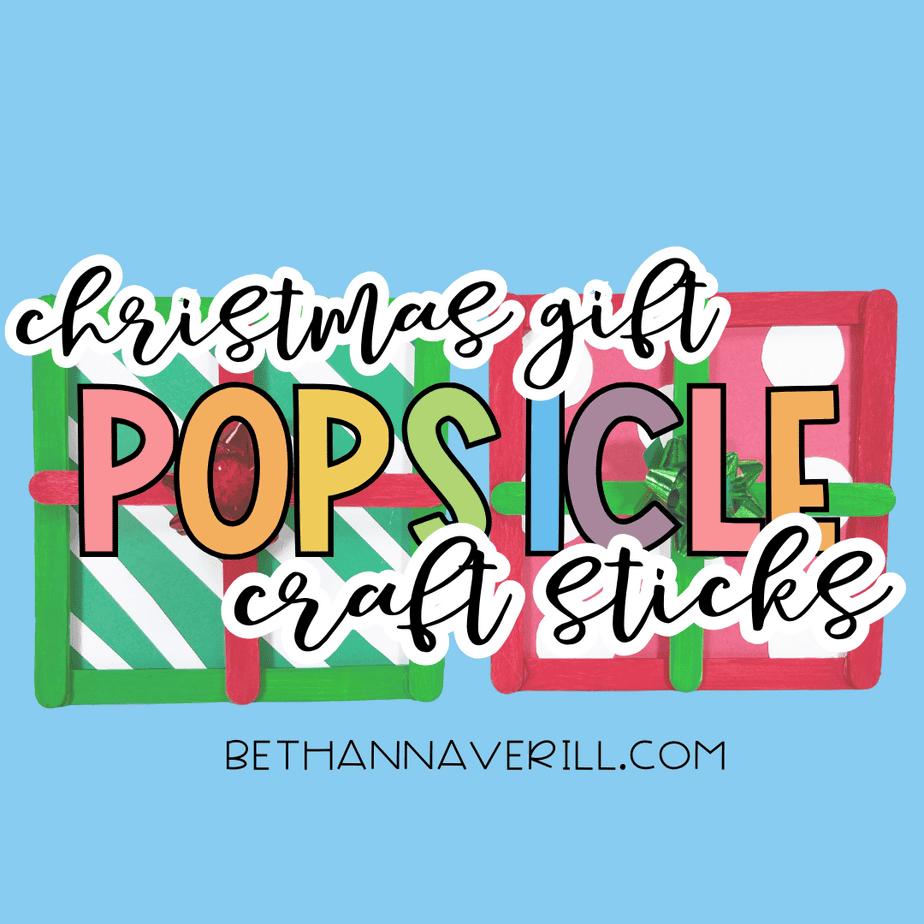 Christmas gift popsicle stick craft