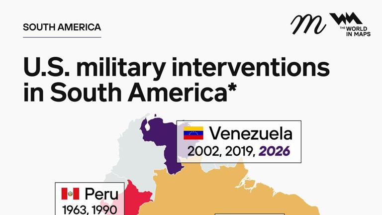 US military interventions in South America over the years