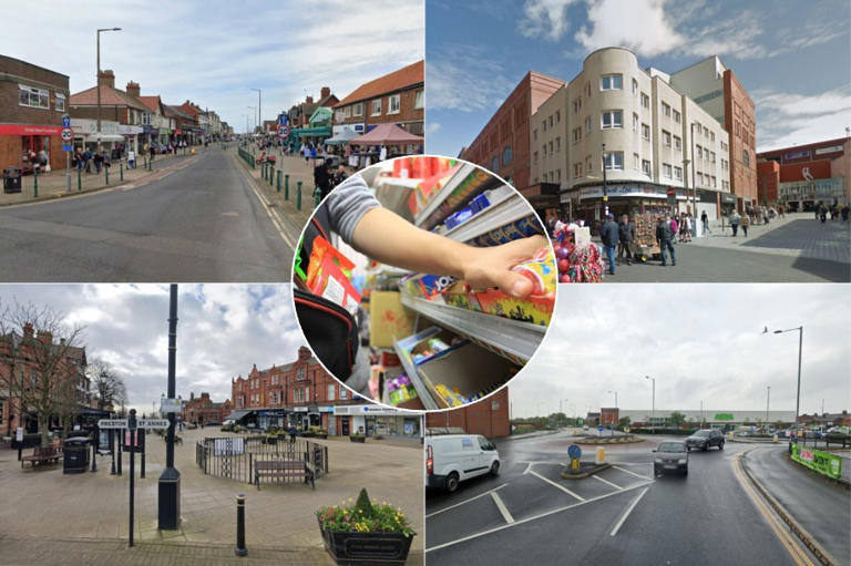 15 shoplifting hotspots across Blackpool and the Fylde coast based on ...
