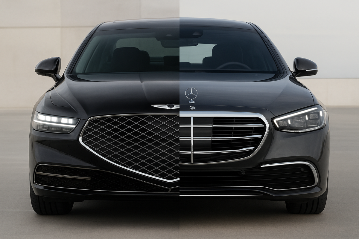 I drive the Genesis G90 3.5T Prestige Black AWD and Mercedes-Benz S ...