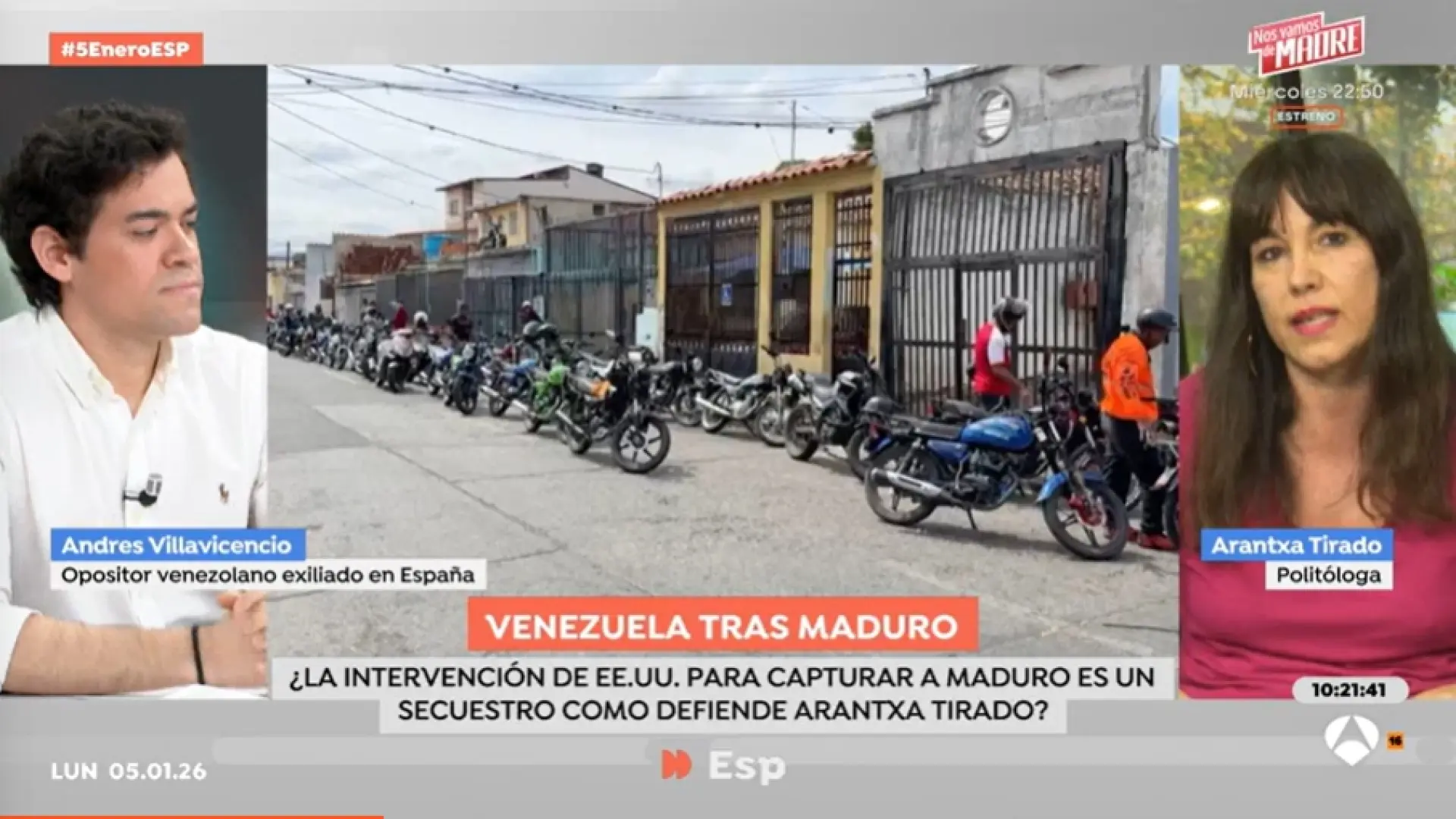 Tensión en 'Espejo Público' por la detención de Nicolás Maduro ...