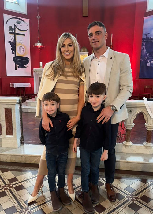Irish model Mary Lee Lally looks glam as she celebrates baby's christening