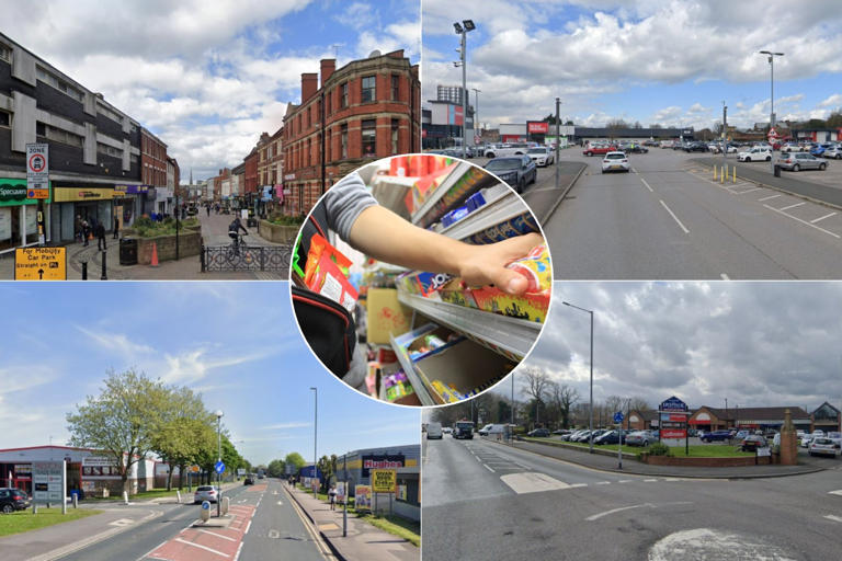 15 shoplifting hotspots across Preston based on latest crime figures