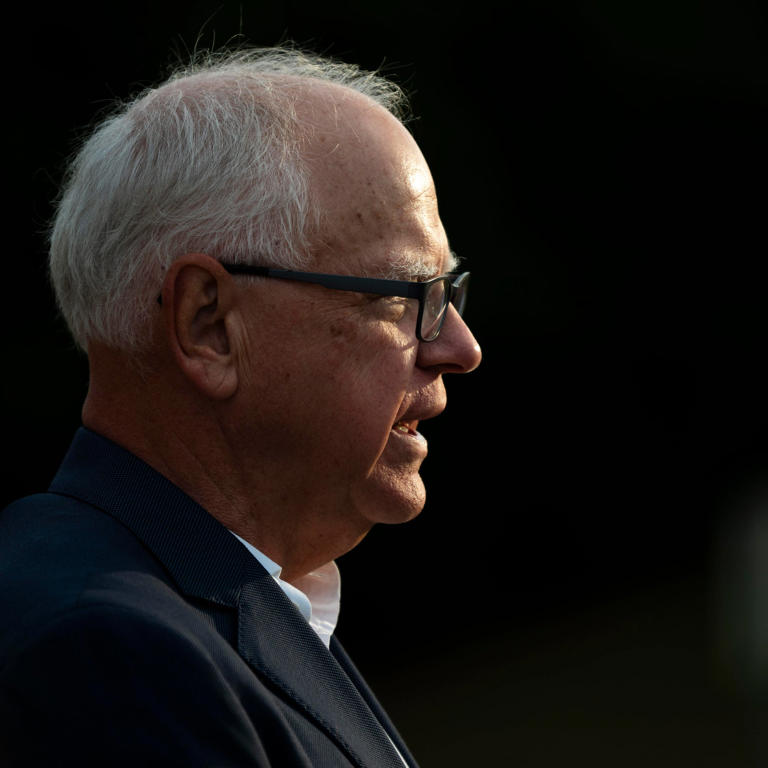 Gov. Tim Walz's turn from vice-presidential candidate to dropping out ...