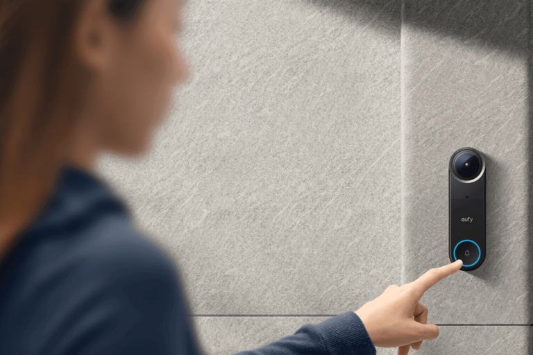 Eufy bows a smart lock, video doorbell, and security cam/wall light combo