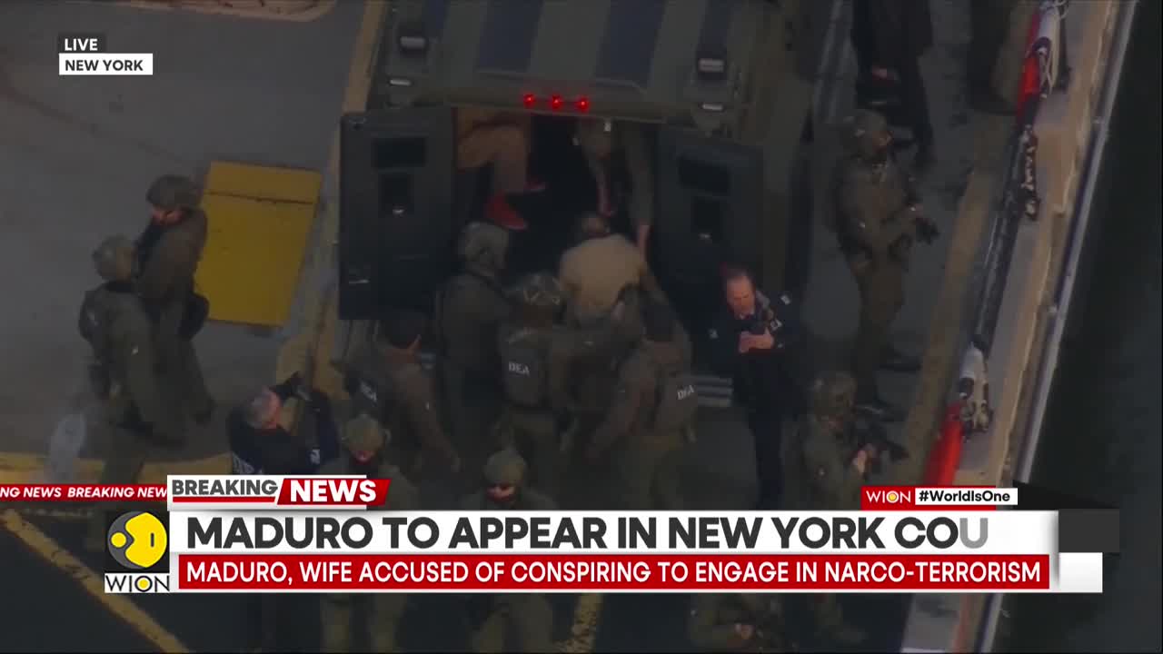 Breaking: Venezuelan President Maduro heads to New York court for legal ...