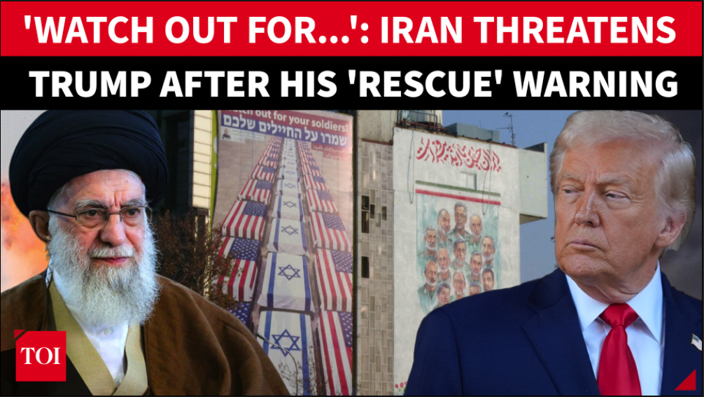 'Watch out for your...': Iran unveils 'threat banners' against US after ...