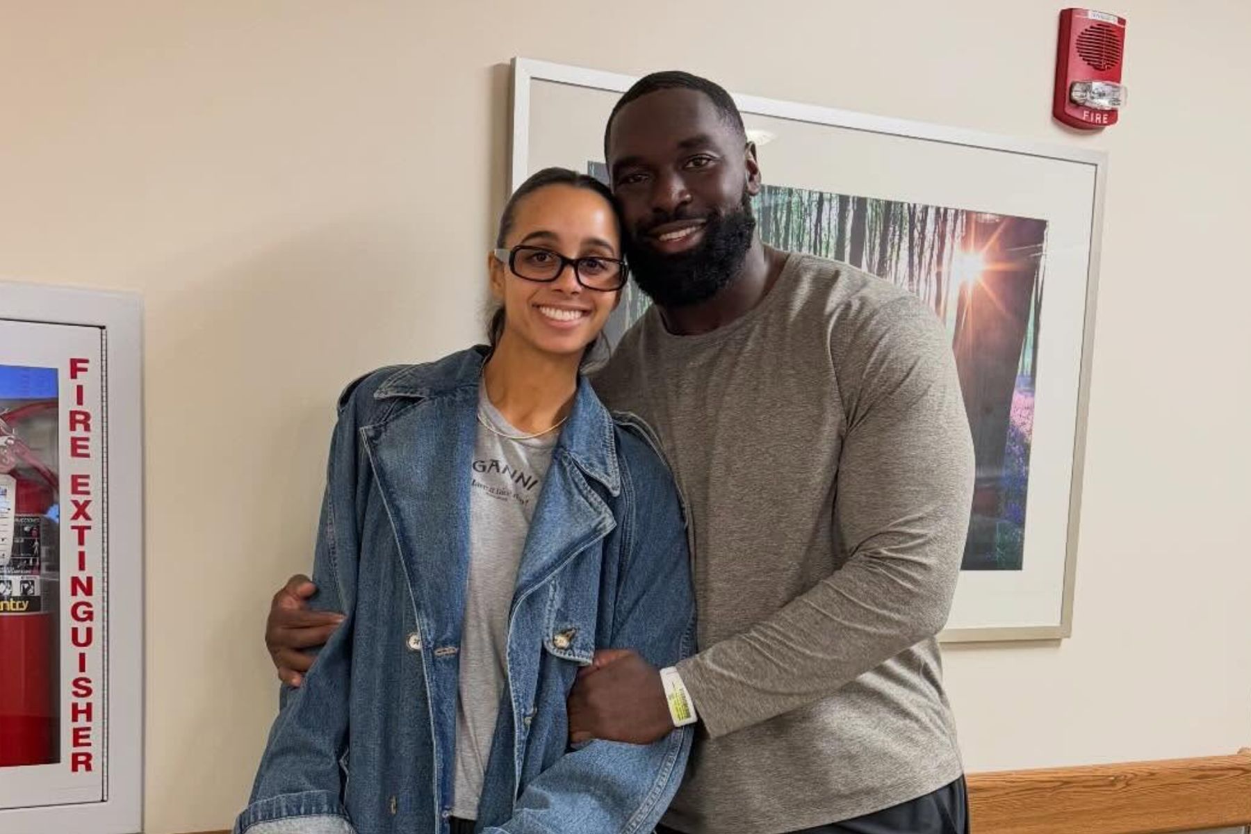 NFL player Hakeem Adeniji and his wife welcome a baby boy after the ...