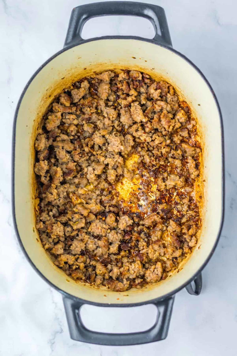 This one-pot potato and sausage chowder is comfort in a bowl