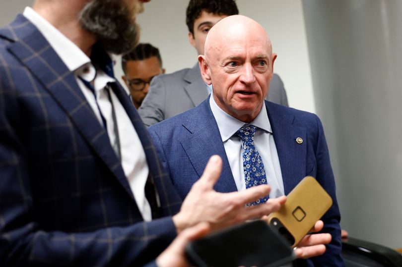 Mark Kelly scorches Trump over his five deferments after Hegseth's ...