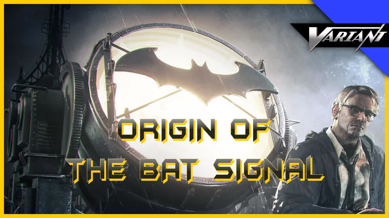 One shot: Origin of the bat signal
