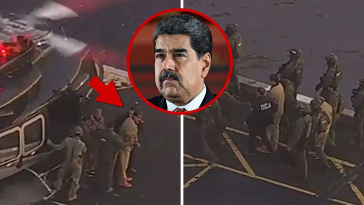Nicolás Maduro and wife seen in shackles being brought to NYC courthouse