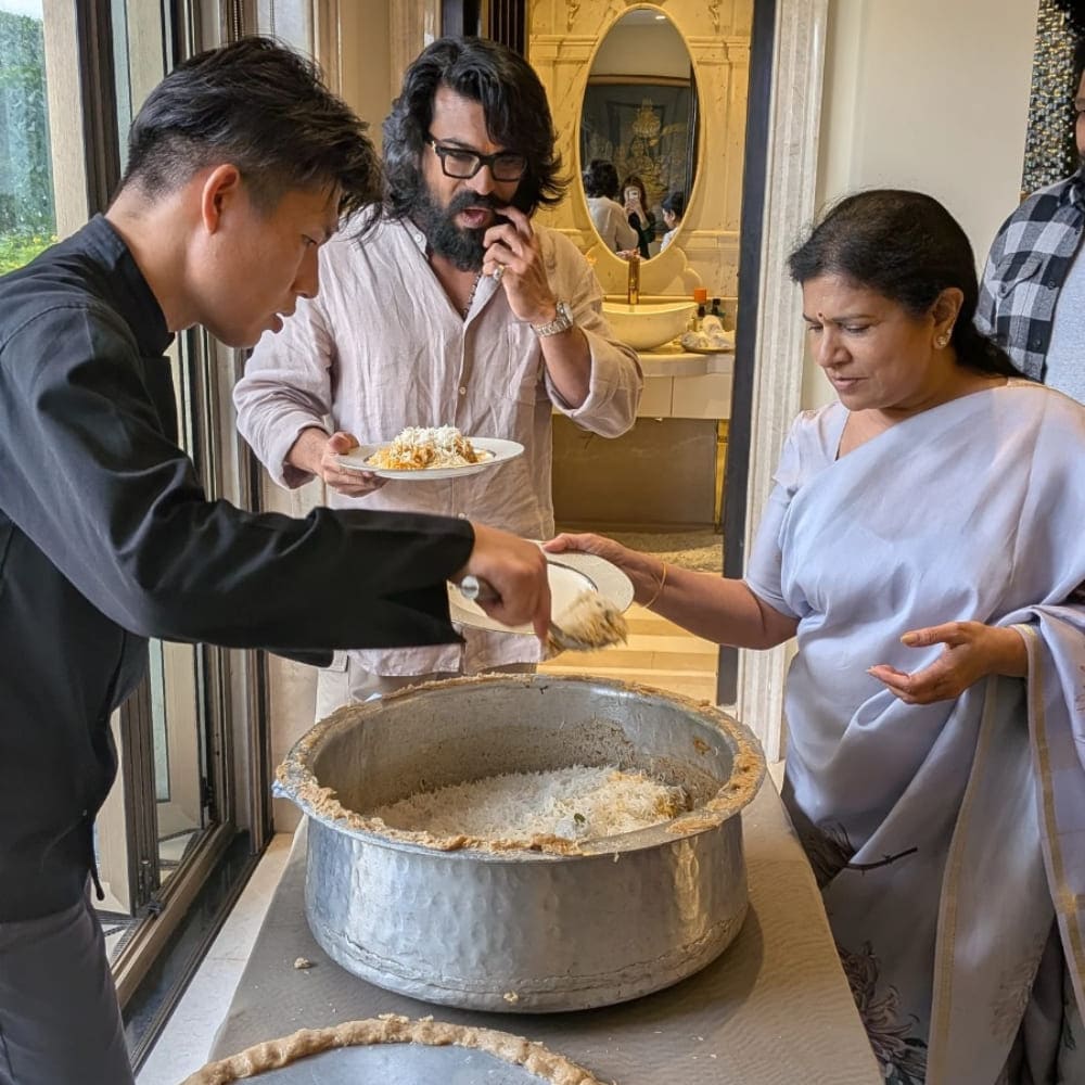 Ram Charan hosts Japanese chef Takamasa Osawa at home for special ...