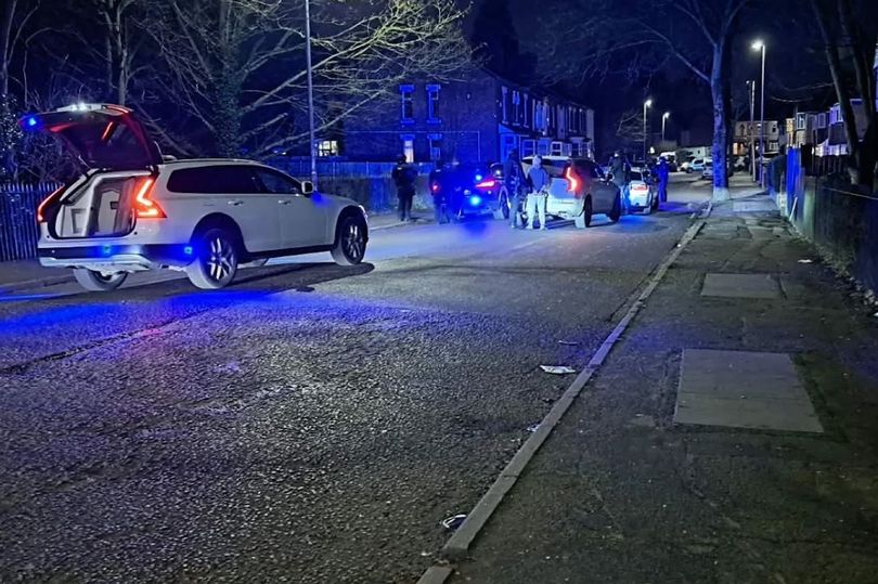 Armed police swarm Stoke-on-Trent street as men armed with knives clash