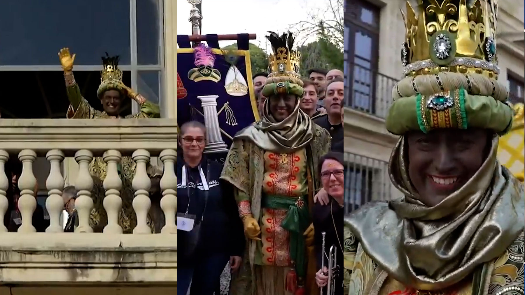 Moreno cumple un sueño y ya es rey Baltasar en la cabalgata de Sevilla ...