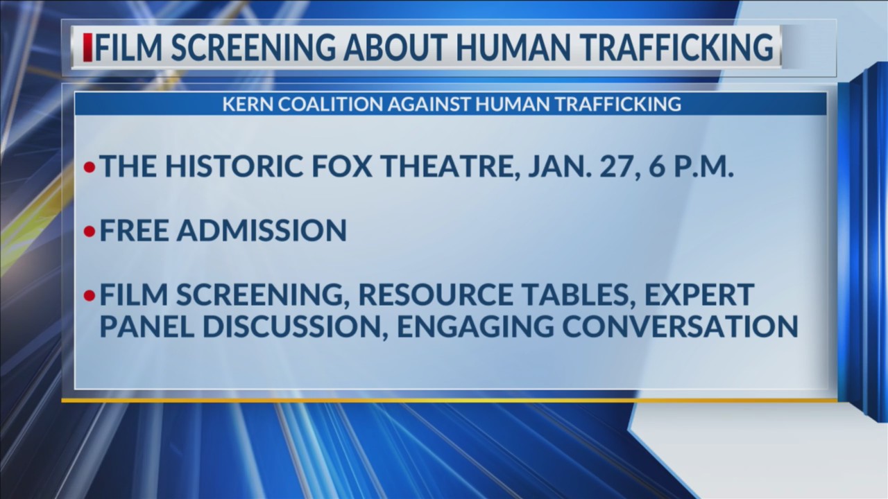 Film screening for film about human trafficking set for Jan. 27