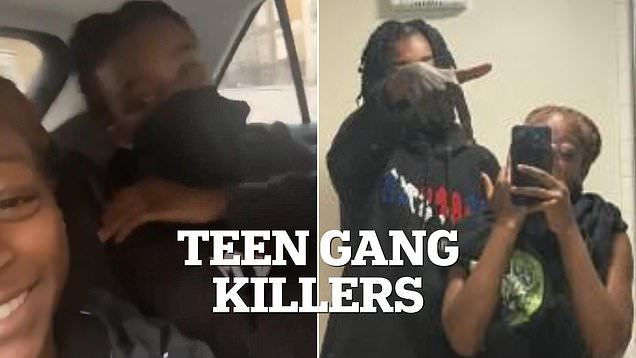 Teenage girl gangsters seen singing after beating man to death