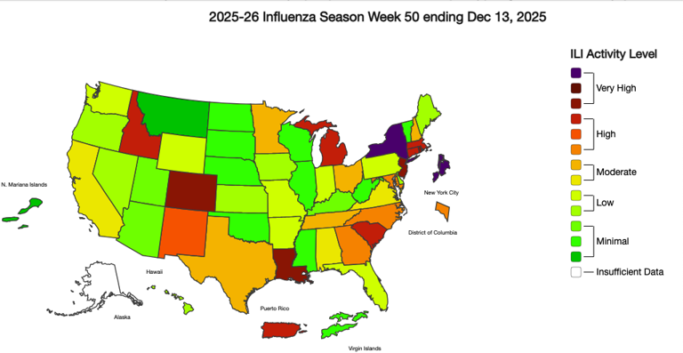30 states, including New Mexico, are in CDC’s worst tier for flu as ...
