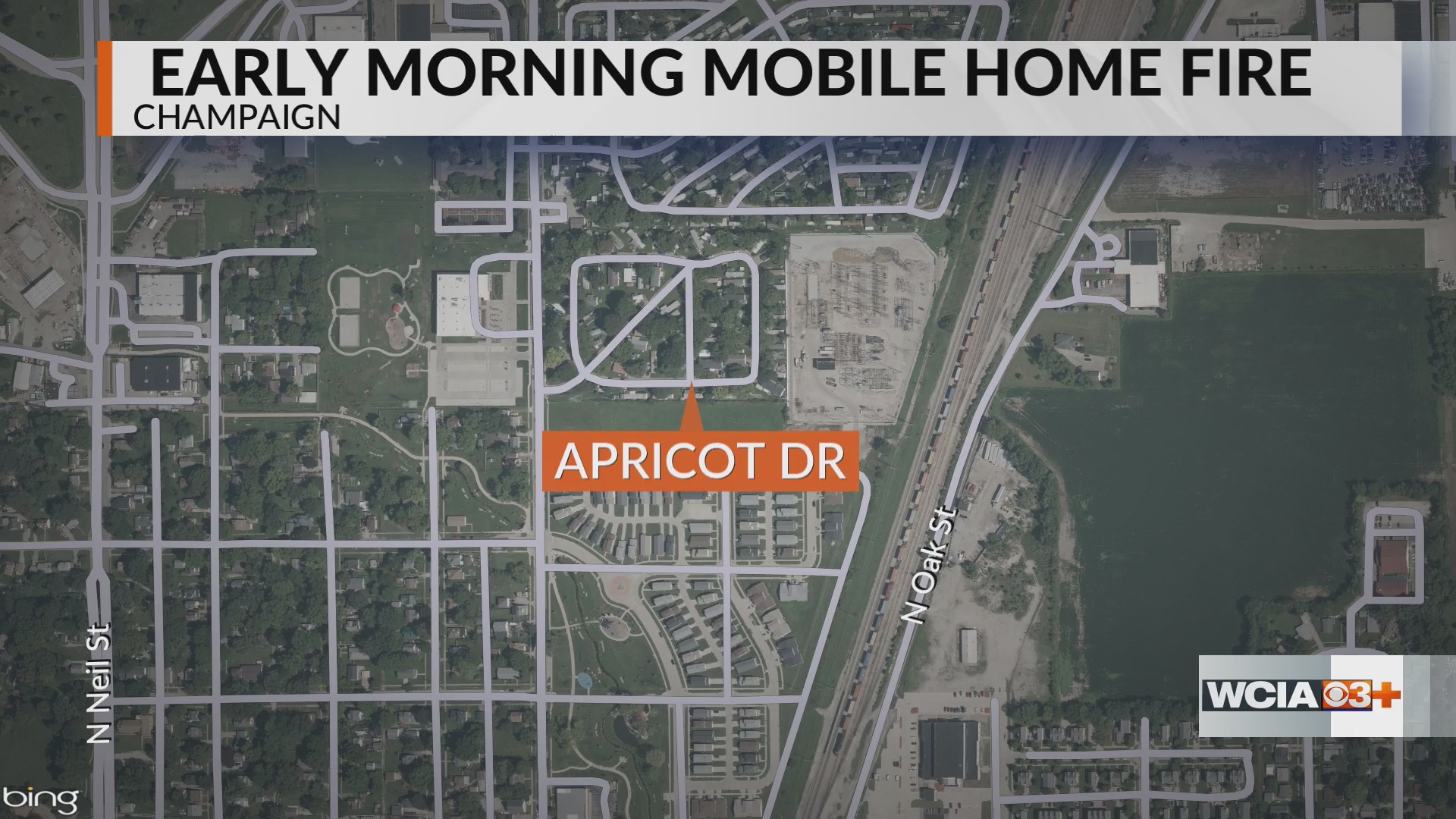 Champaign mobile home destroyed by fire, no one hurt