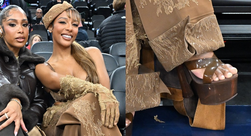 Victoria Monet pulls out platform PVC heels from the Draya x Femme LA ...