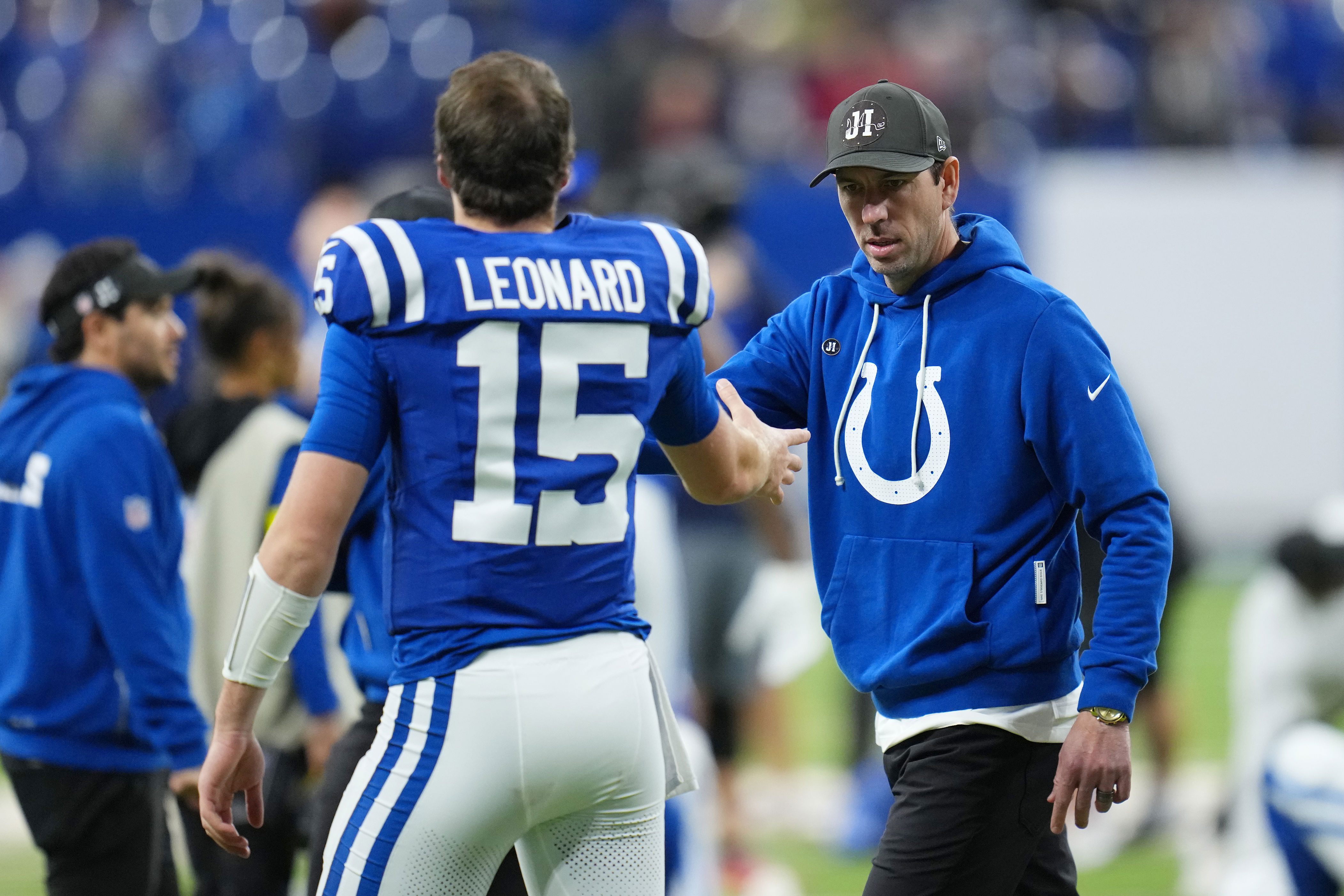 Shane Steichen on Colts’ QB future after Riley Leonard’s ‘impressive’ debut