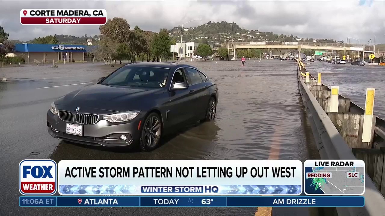 Relentless rain and snow pound West Coast; California, Pacific ...