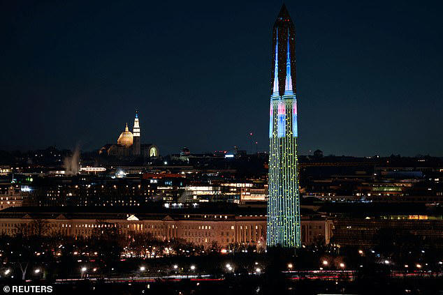 Outrage over 'tacky strip mall makeover' of the Washington Monument for ...