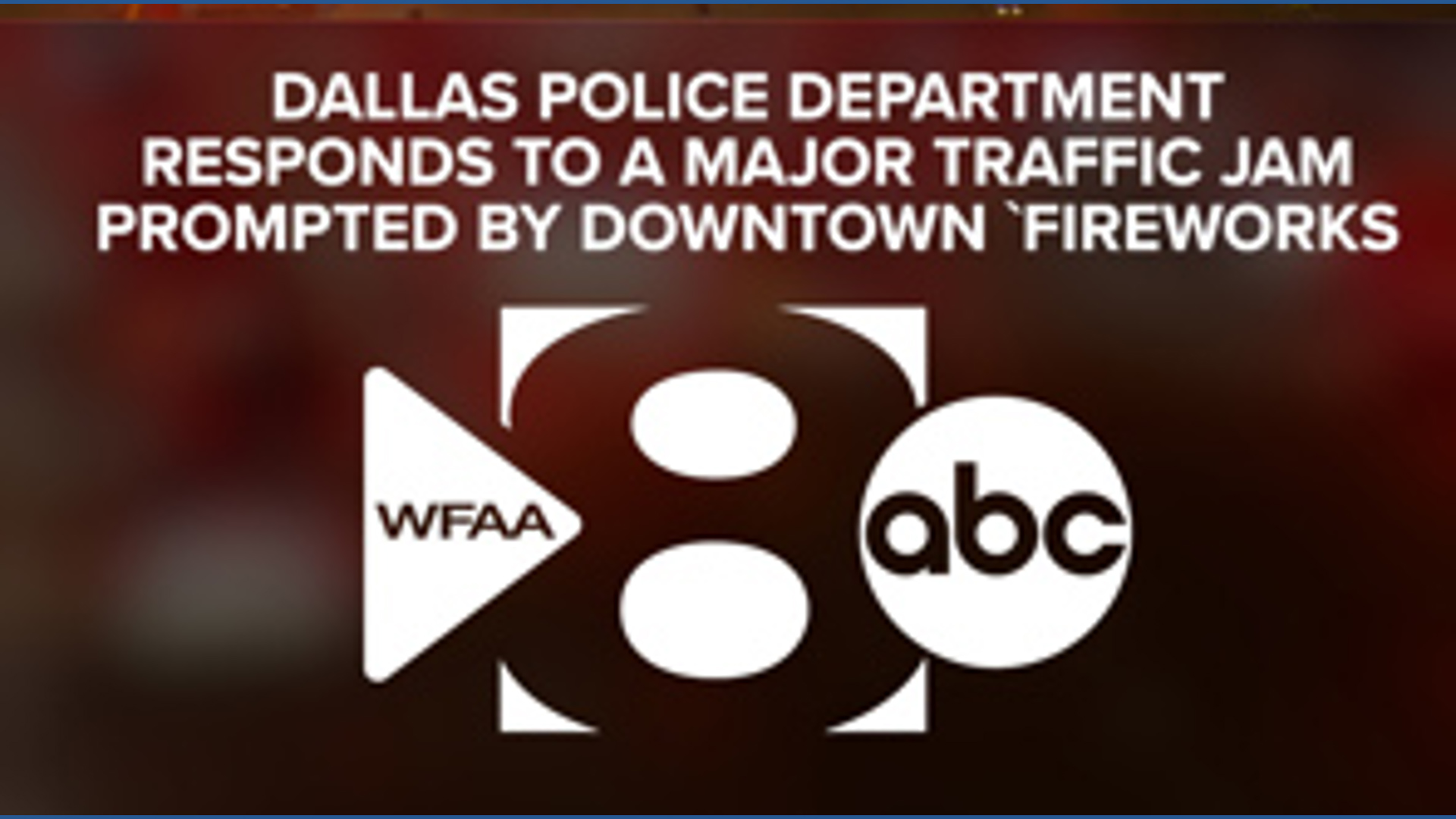 Dallas Police Department responds to a major traffic jam prompted by ...