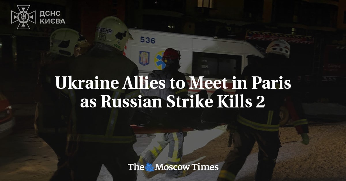 Ukraine allies to meet in Paris as Russian strike kills 2