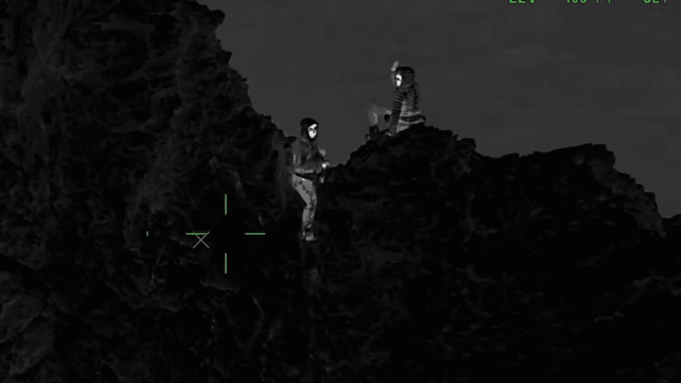 Video: Two women rescued from extremely steep cliff above beach