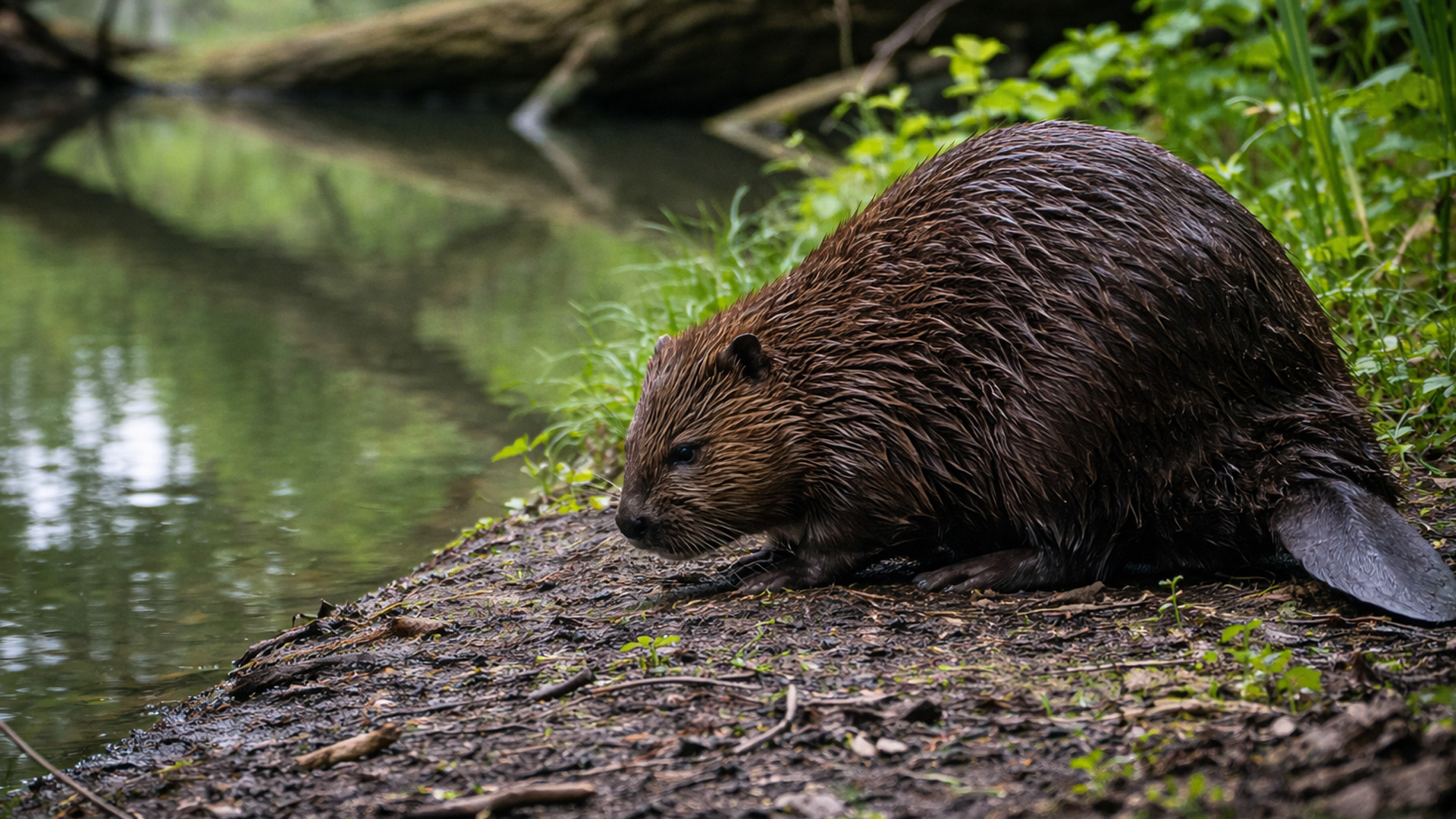 Una escena tranquila junto al río captada sin ser notada