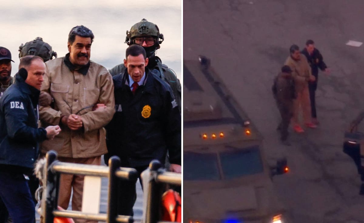 Video: Deposed Venezuelan President Maduro's 'limp-walk' to court house