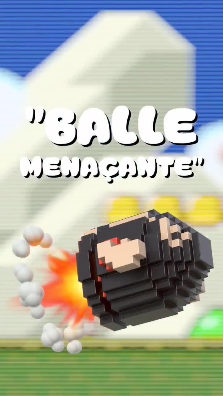 Bullet Bill's name around the world #shorts #mario