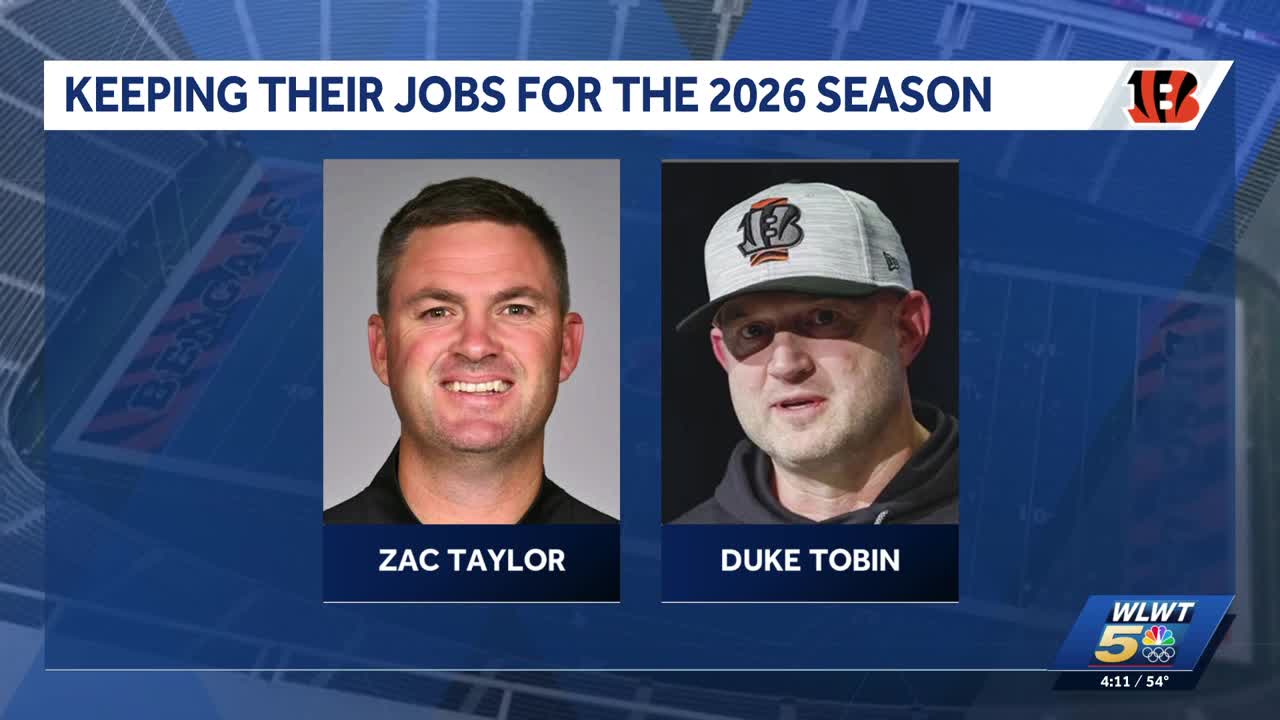 Bengals to retain Taylor, Tobin into 2026 despite third-straight ...